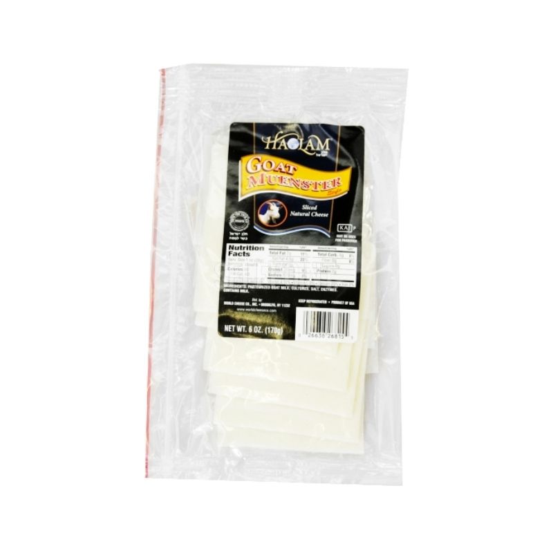KOSHER, GOAT MUENSTER, CHEESE SLICED, 170G – Mega Yacht Provisions Panama